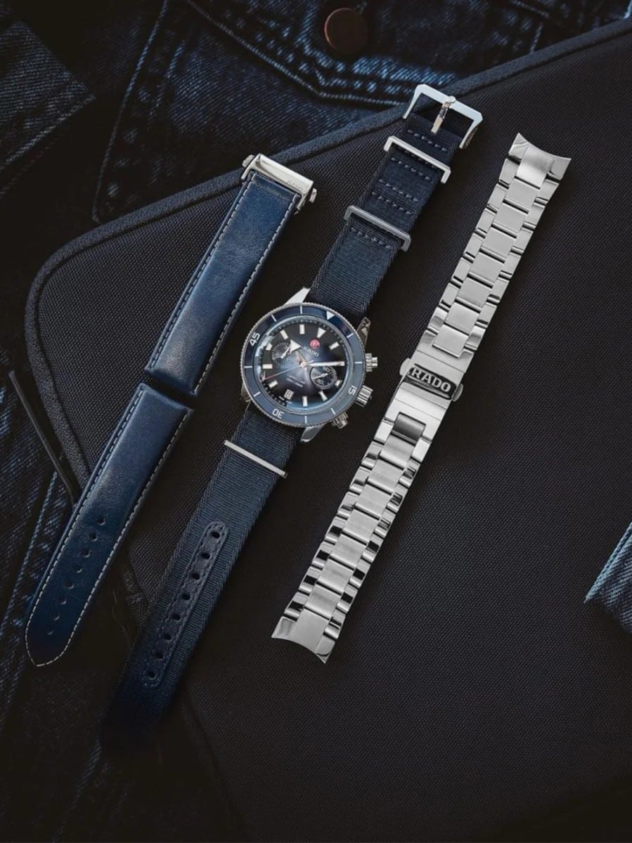 Rado Captain Cook met set banden - R32145208 - Juwelier van Hooff